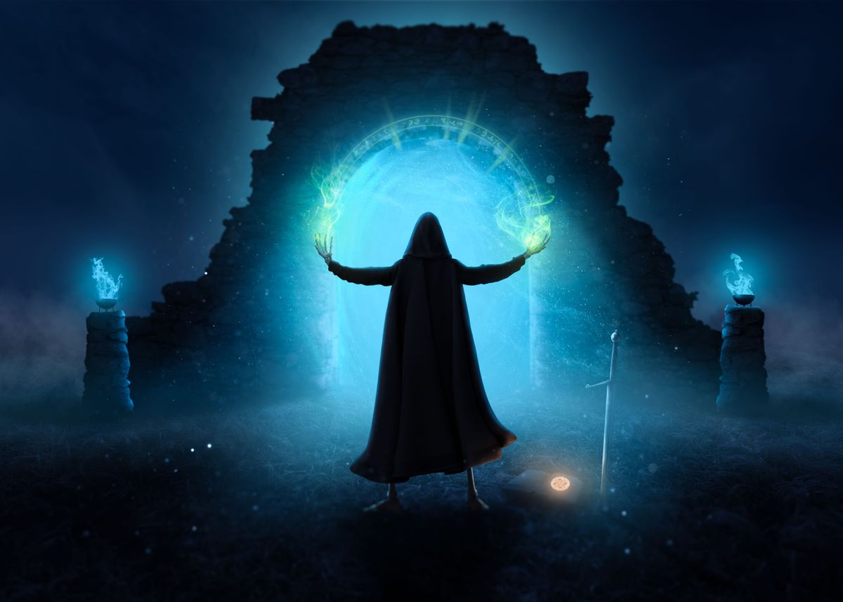 'The Necromancer' Poster, picture, metal print, paint by Alex Perkins ...