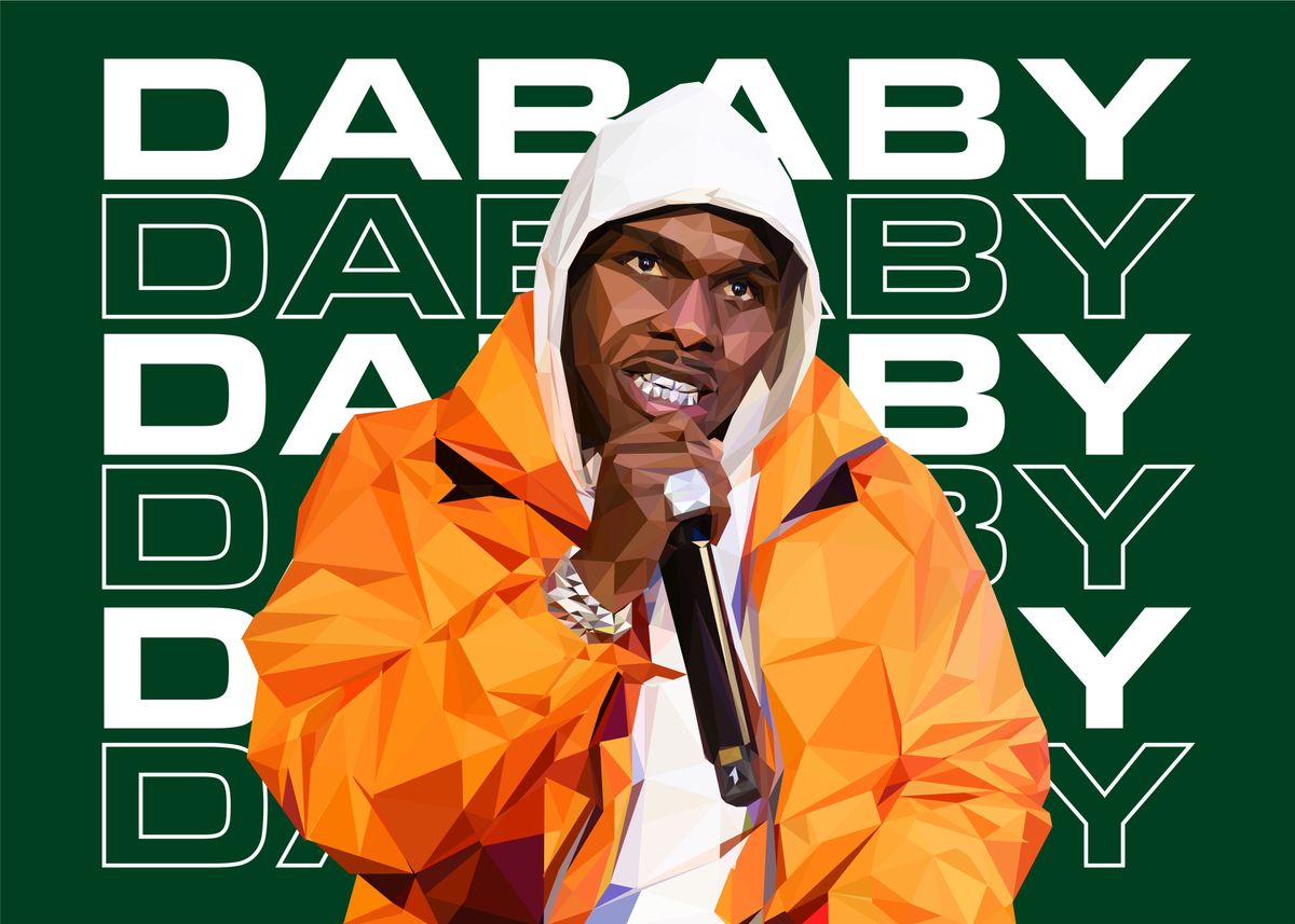 'dababy' Poster by Lowpoly Posters | Displate