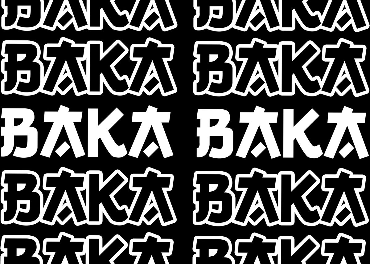 'Baka Anime Manga' Poster by AestheticAlex | Displate