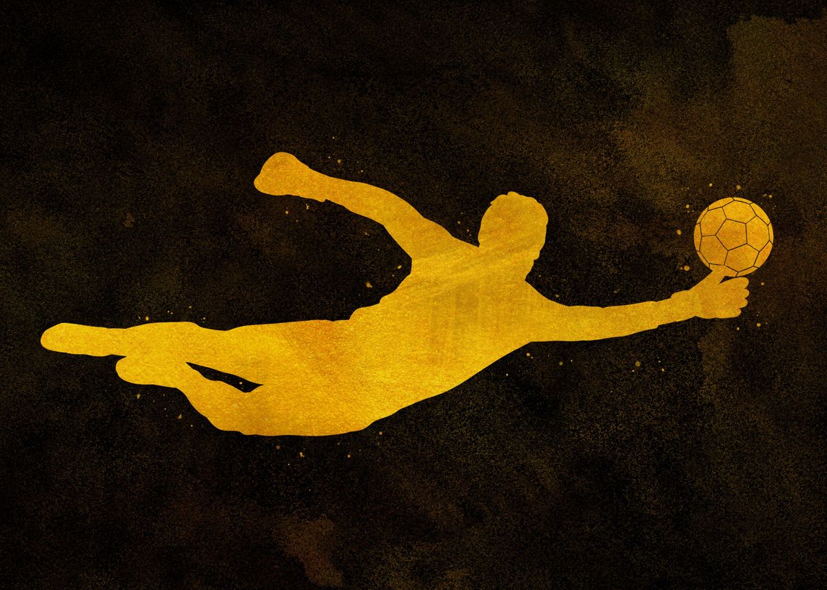 'Soccer goalkeeper' Poster by Yahya Art | Displate