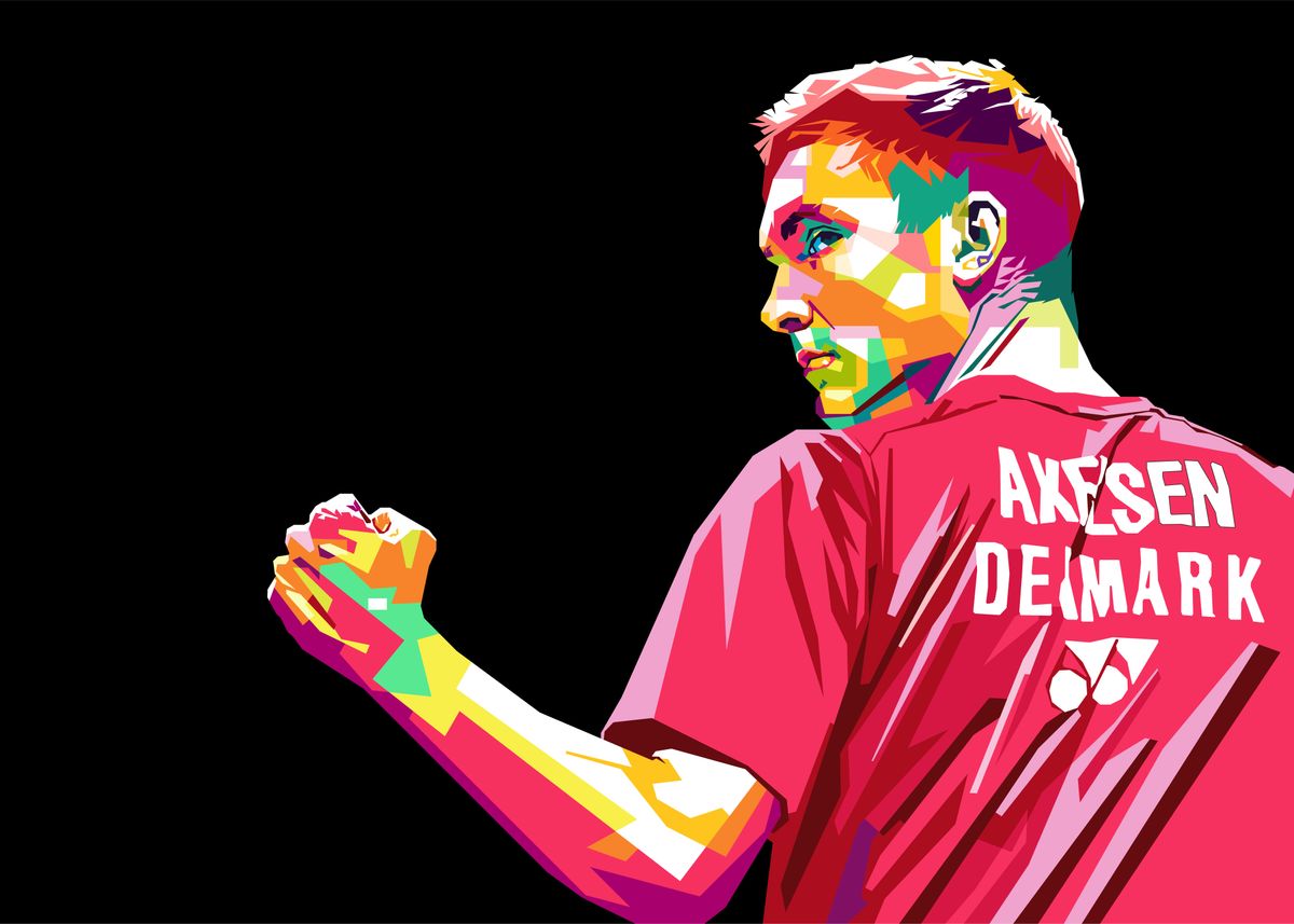 'viktor axelsen' Poster, picture, metal print, paint by Aminuddin amex ...