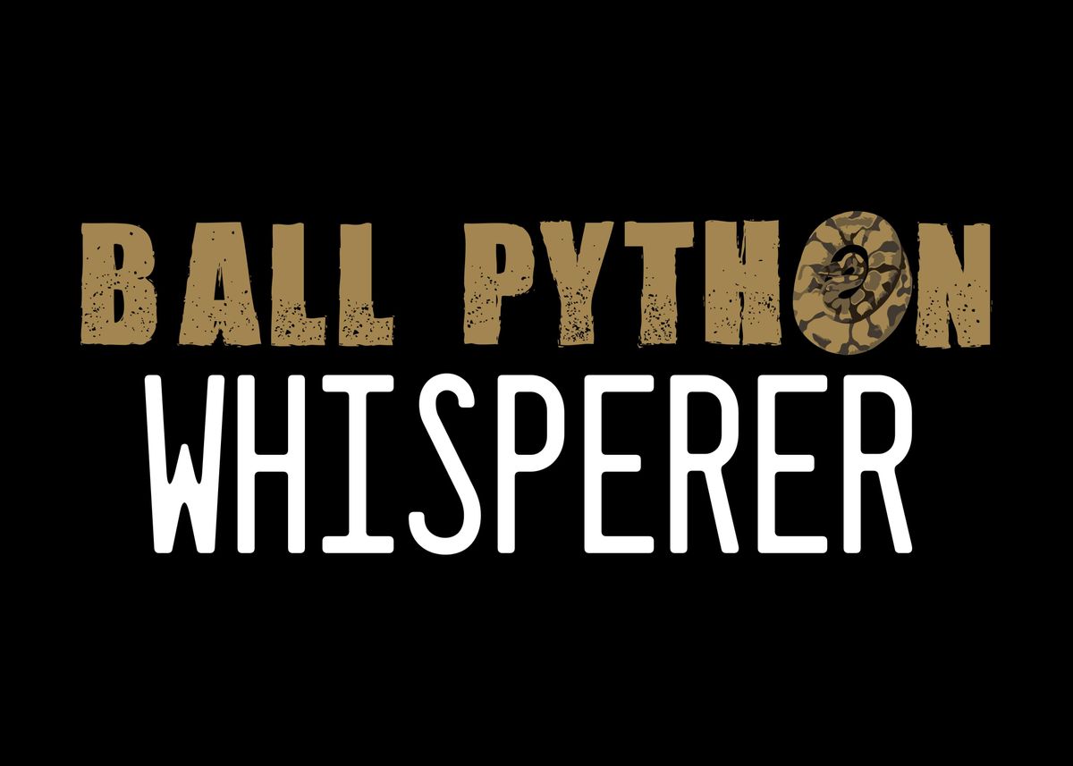 'Ball Python Joke Snake' Poster, picture, metal print, paint by ...
