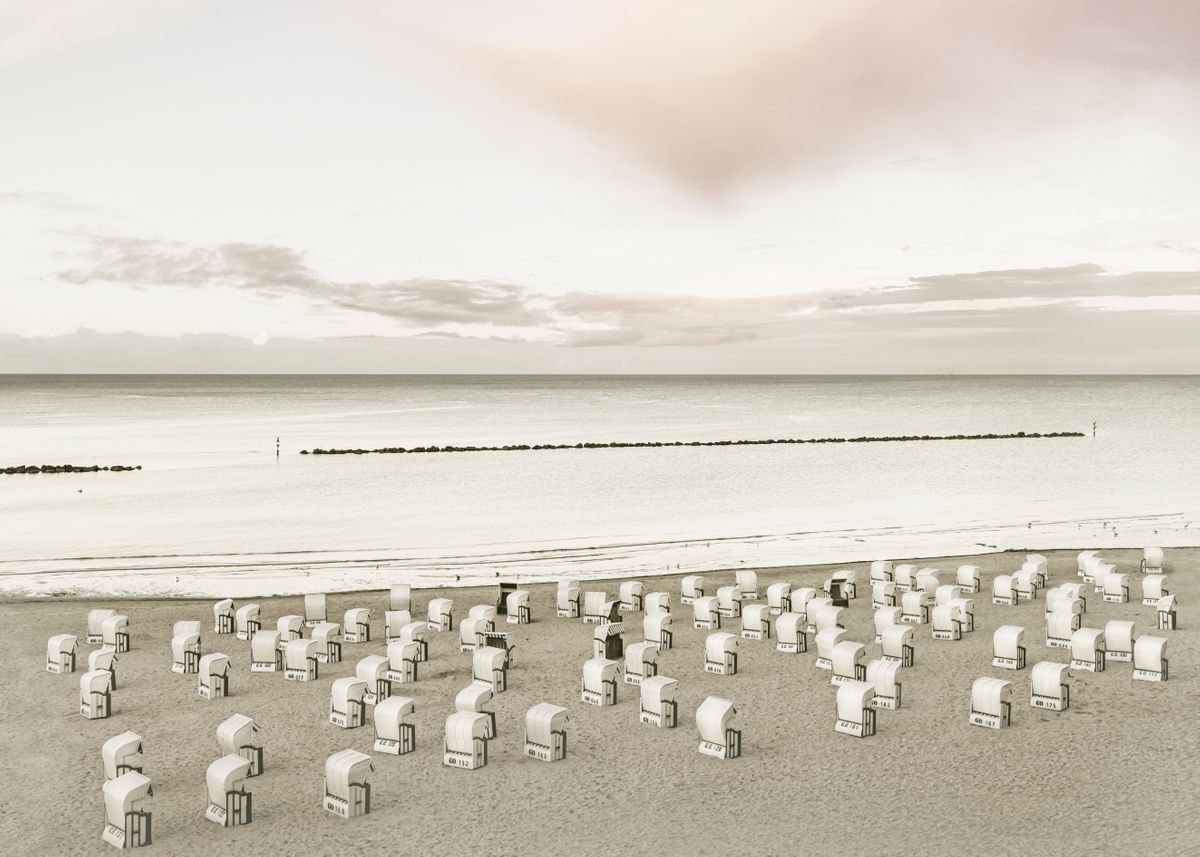 'BALTIC SEA Beach Sunrise ' Poster by Melanie Viola | Displate