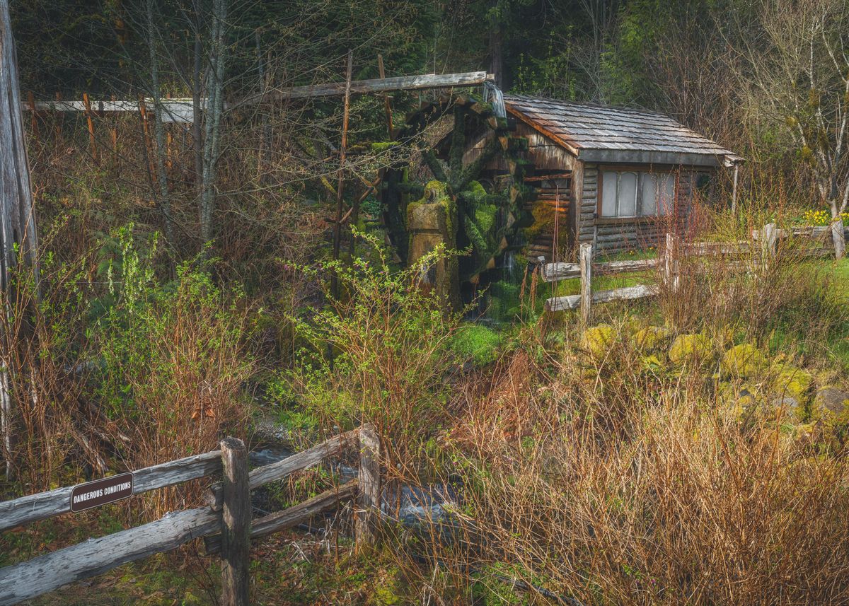 'Dalby water wheel' Poster, picture, metal print, paint by Louis Ruth ...