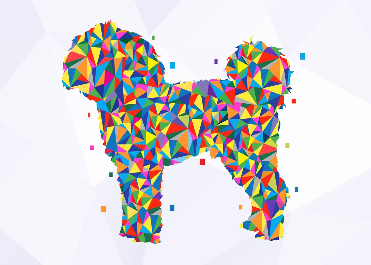 'Cavapoo dog wpap' Poster by Yahya Art | Displate