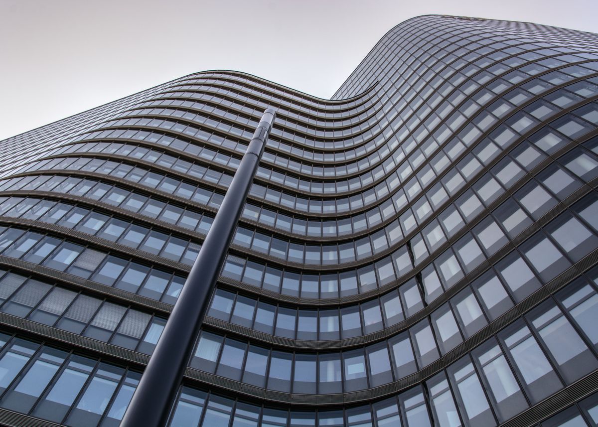 'Architectural Curves ' Poster, picture, metal print, paint by Stephen ...