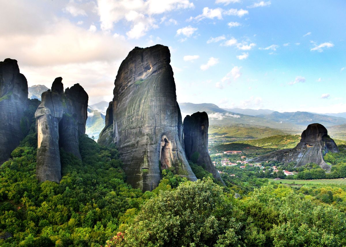 'Greece Meteora Thessaly' Poster, picture, metal print, paint by ...