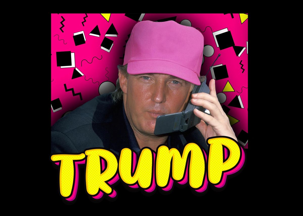 'Retro Vaporwave Political' Poster, picture, metal print, paint by ...