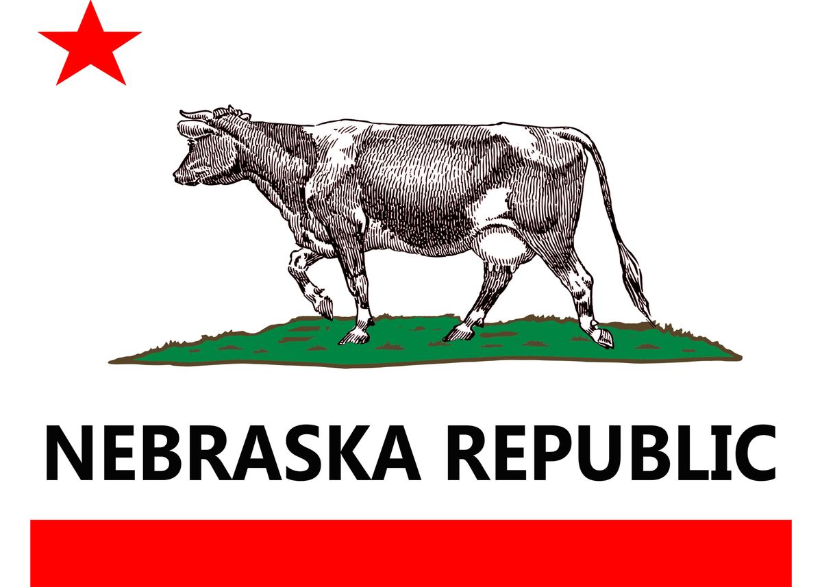 'Nebraska Republic' Poster, picture, metal print, paint by anang ...
