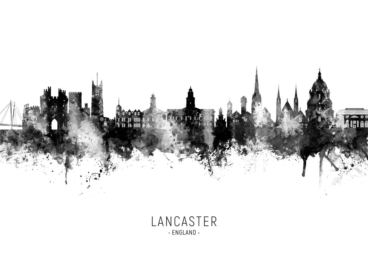 'Lancaster Skyline England' Poster by Michael Tompsett | Displate
