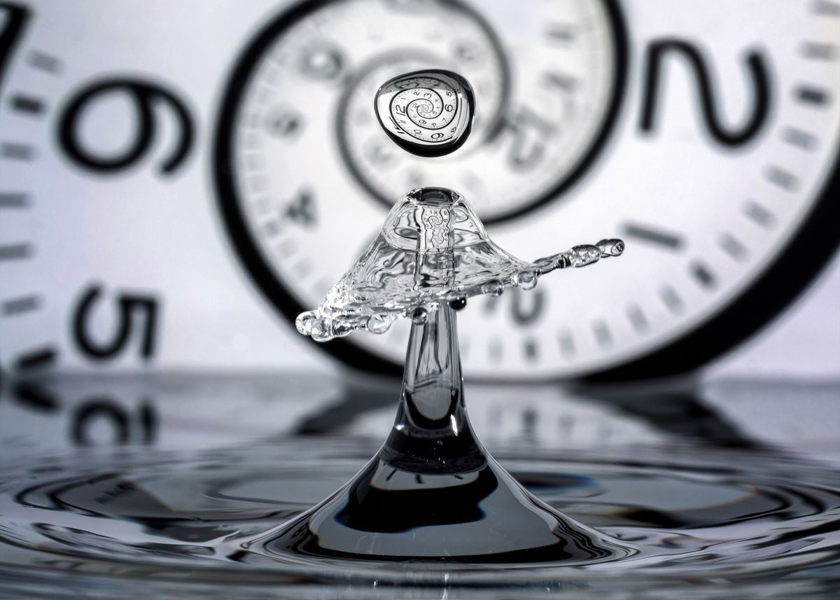 'Time Drop' Poster by Tim Paulawitz | Displate