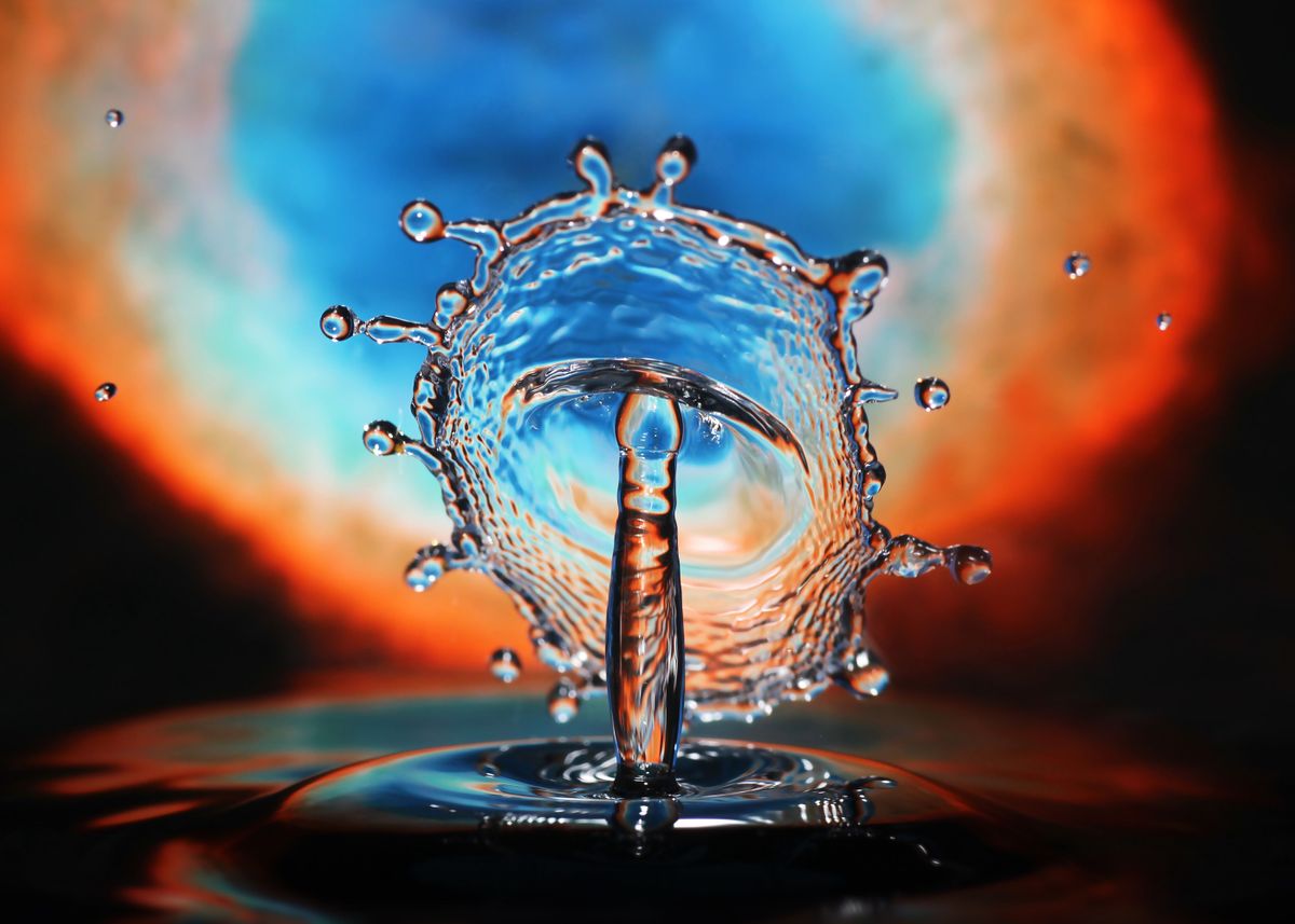 'Planetary Nebula Drop' Poster, picture, metal print, paint by Tim ...