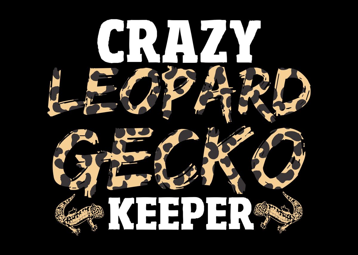 'Leopard Gecko Joke' Poster by DesignatedDesigner | Displate