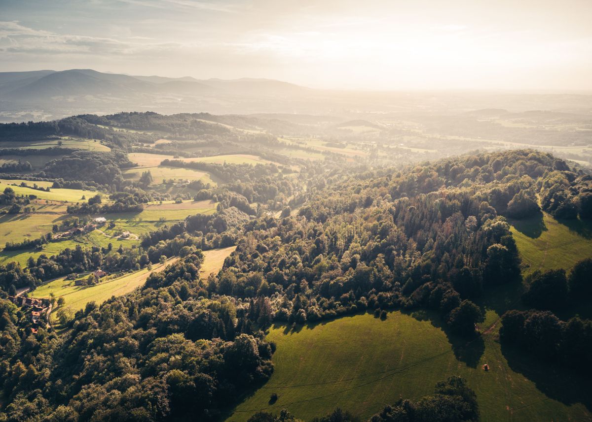 'Sunny hill' Poster by Adam Stolarczyk | Displate