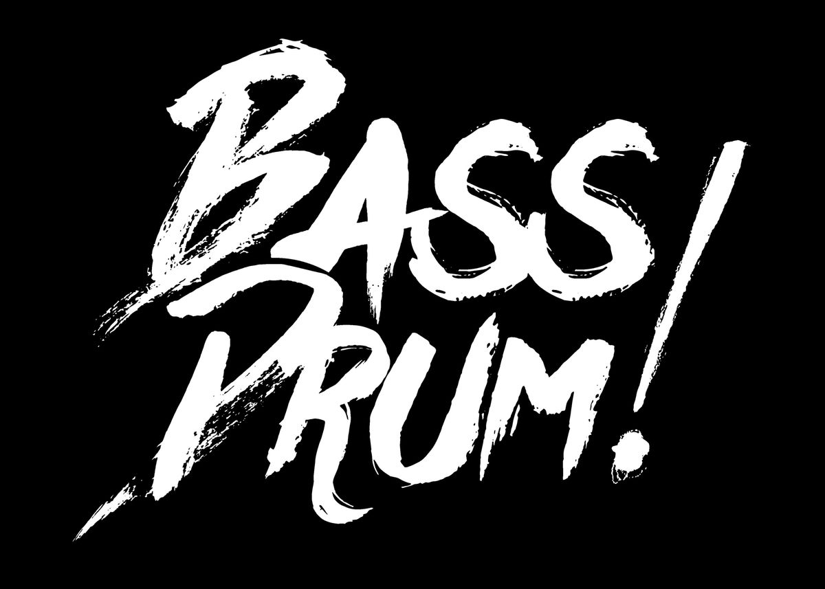 'Bass Drum' Poster, picture, metal print, paint by dr3designs | Displate