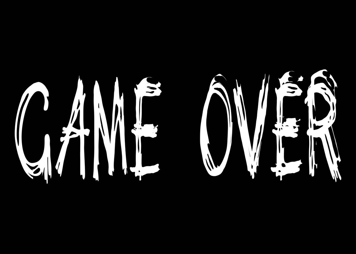 'Game Over Aesthetic' Poster, picture, metal print, paint by ...