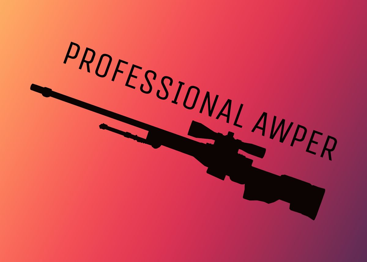 'AWP Pro' Poster, picture, metal print, paint by PH Design | Displate