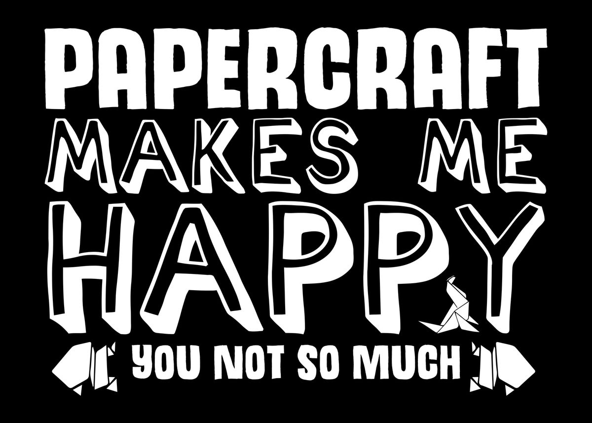 'Papercraft Joke Origami' Poster, picture, metal print, paint by ...