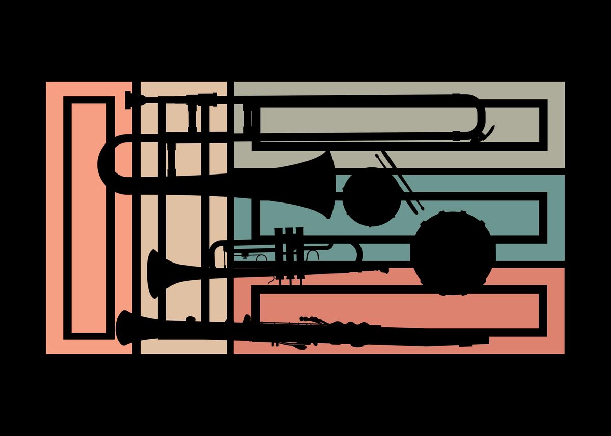 'Vintage Marching Band' Poster by DesignatedDesigner | Displate