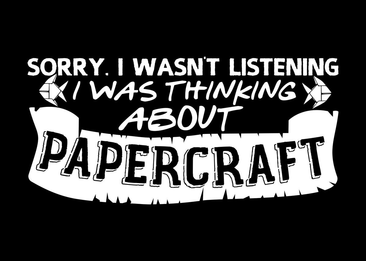 'Papercraft Joke Origami' Poster, picture, metal print, paint by ...