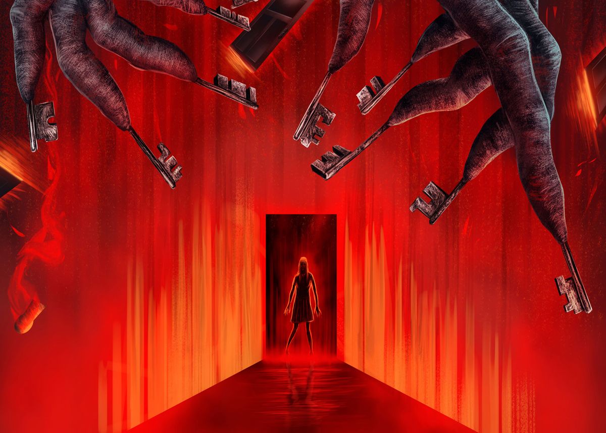 'Horror Demon Halloween ' Poster, picture, metal print, paint by ...