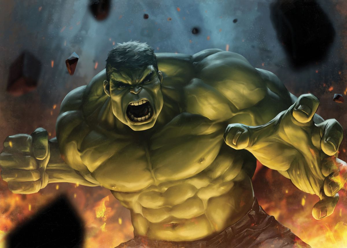 'Marvel: Future Fight - Hulk' Poster, picture, metal print, paint by ...