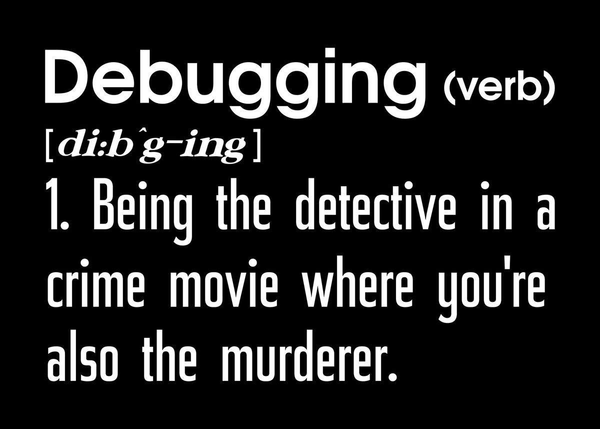 'Programmer Dictionary Joke' Poster by DesignatedDesigner | Displate