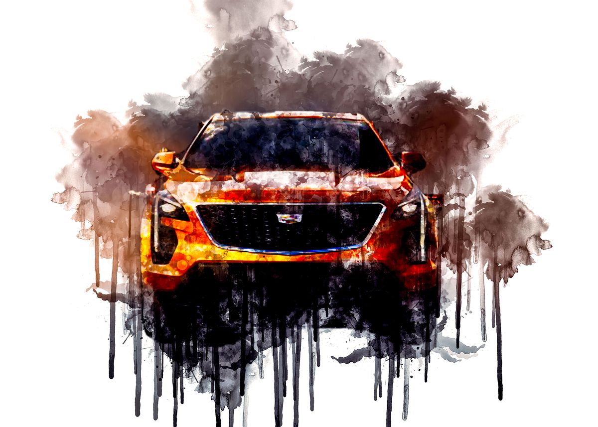 '2019 Cadillac XT4' Poster by Victoria Rutledge | Displate
