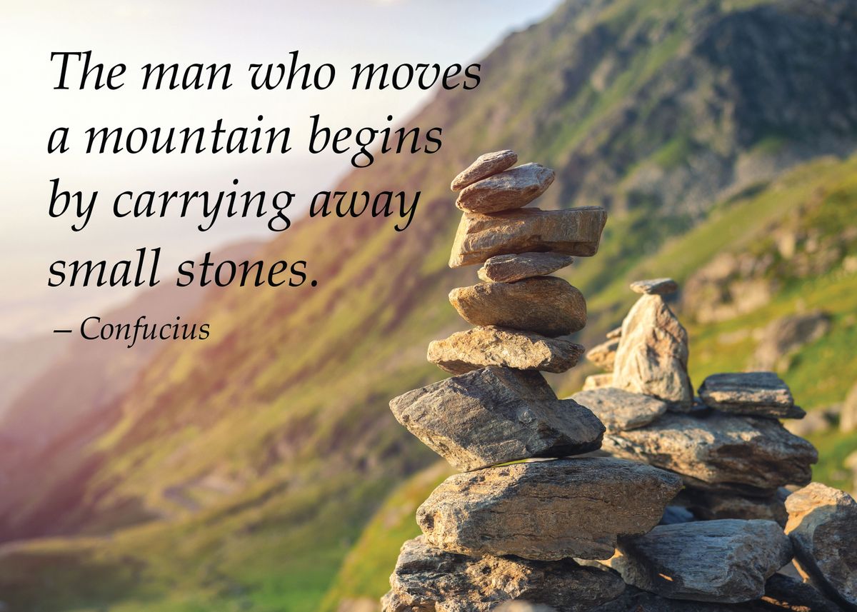 'Move Mountains' Poster, picture, metal print, paint by CHAN | Displate