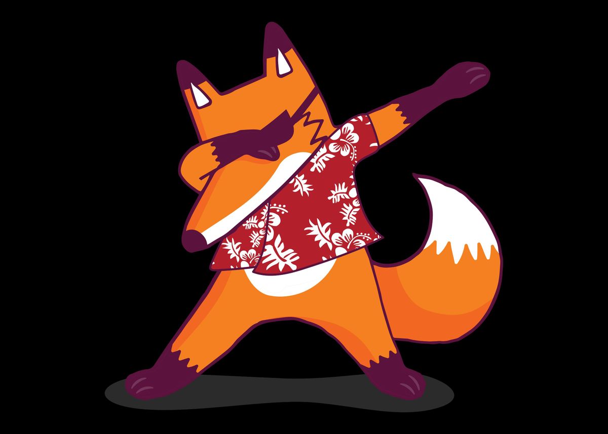 'Furry Fox' Poster by CrazySquirrel | Displate
