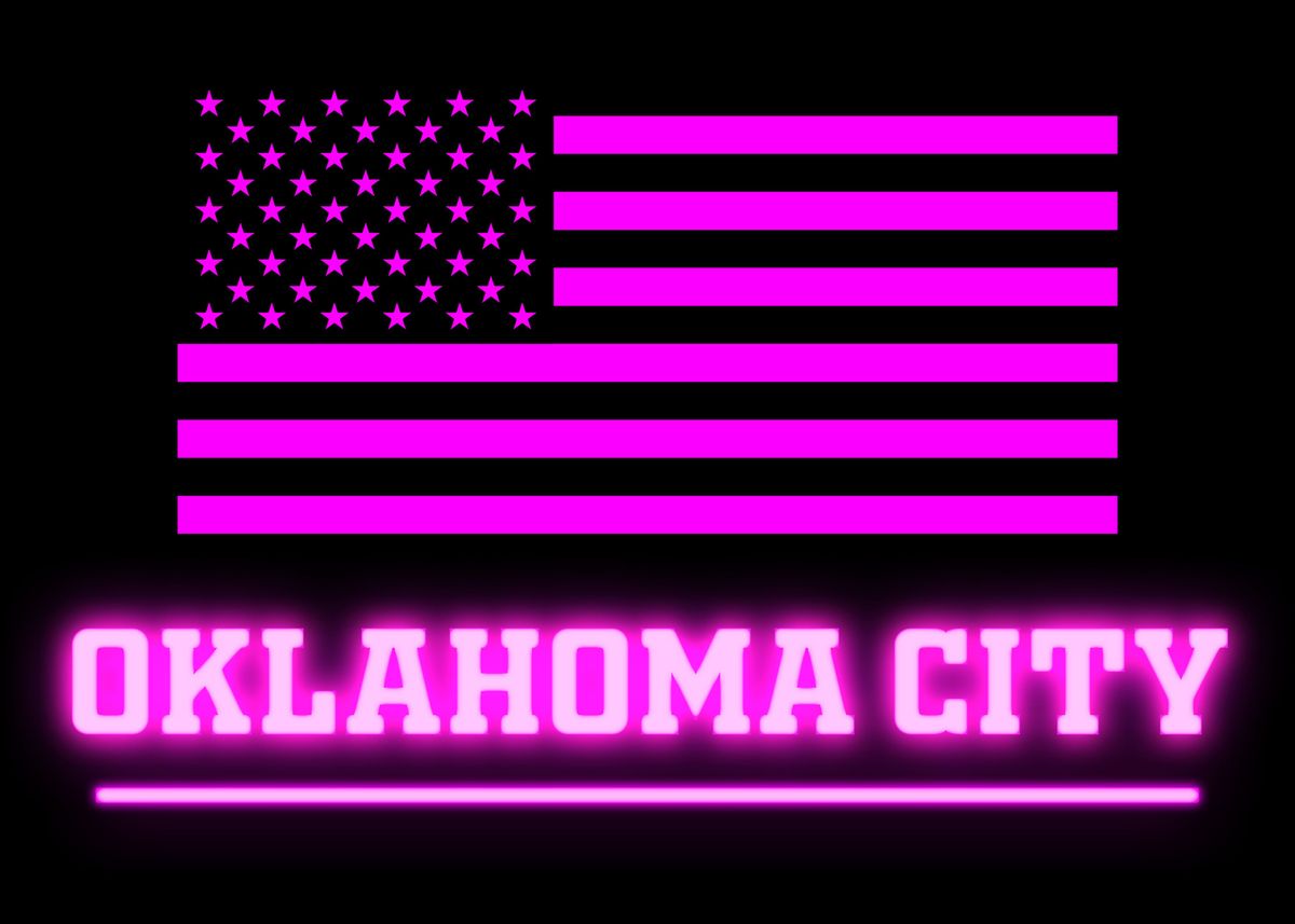 'OKLAHOMA CITY USA' Poster by Atomic Chinook | Displate