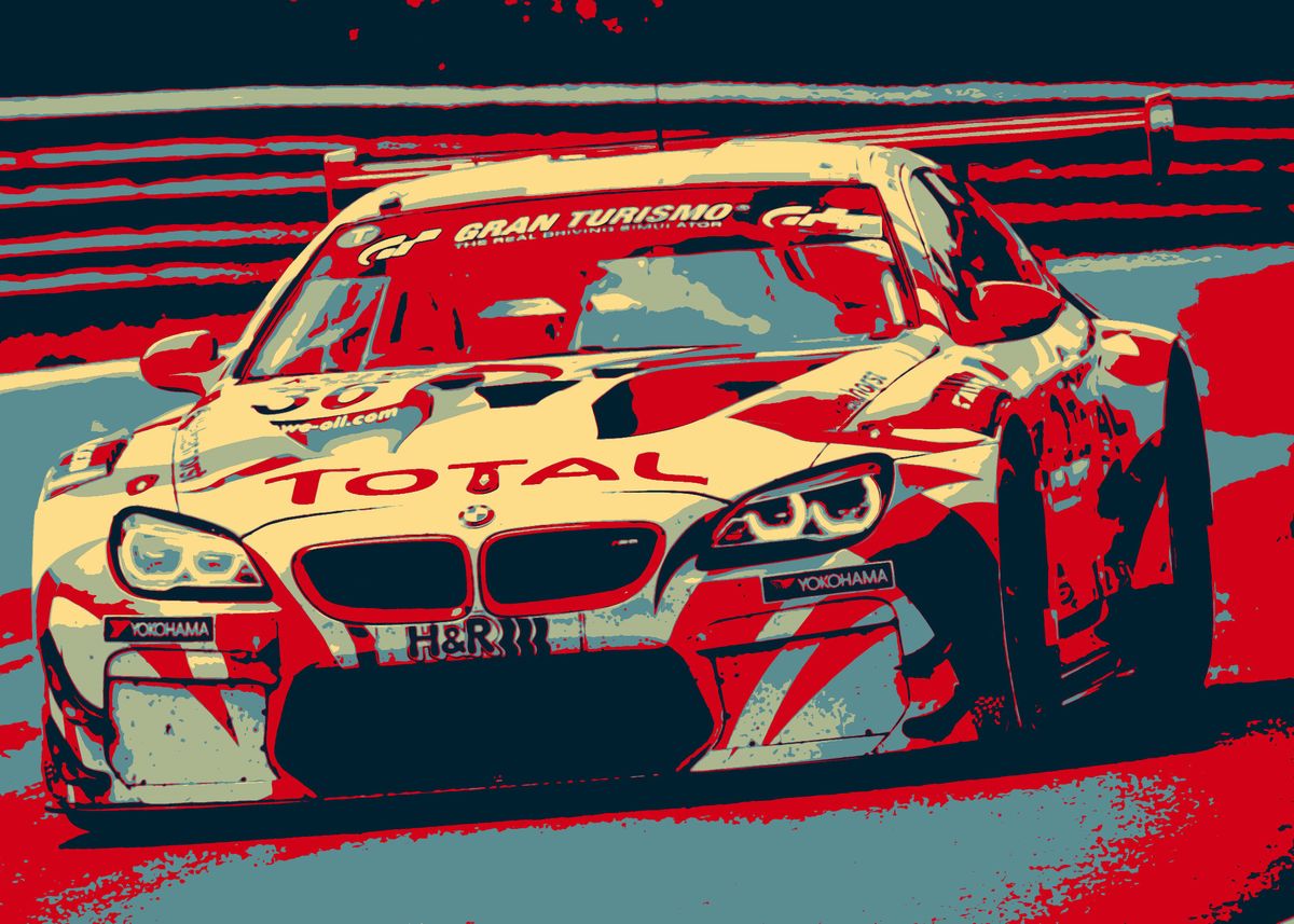 'German Race Car' Poster, picture, metal print, paint by Alkaner | Displate