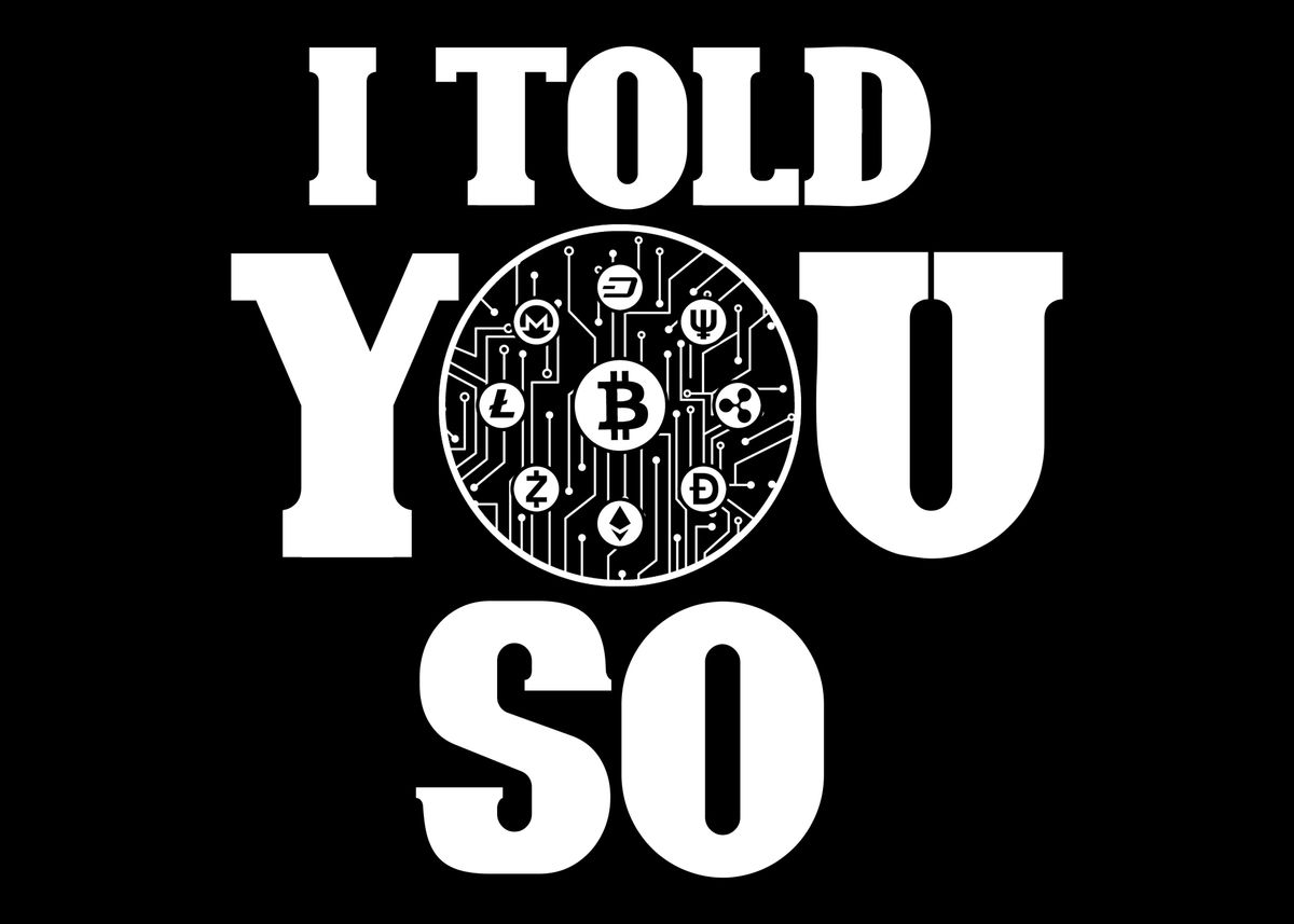 'Funny Bitcoin Crypto' Poster, picture, metal print, paint by ...