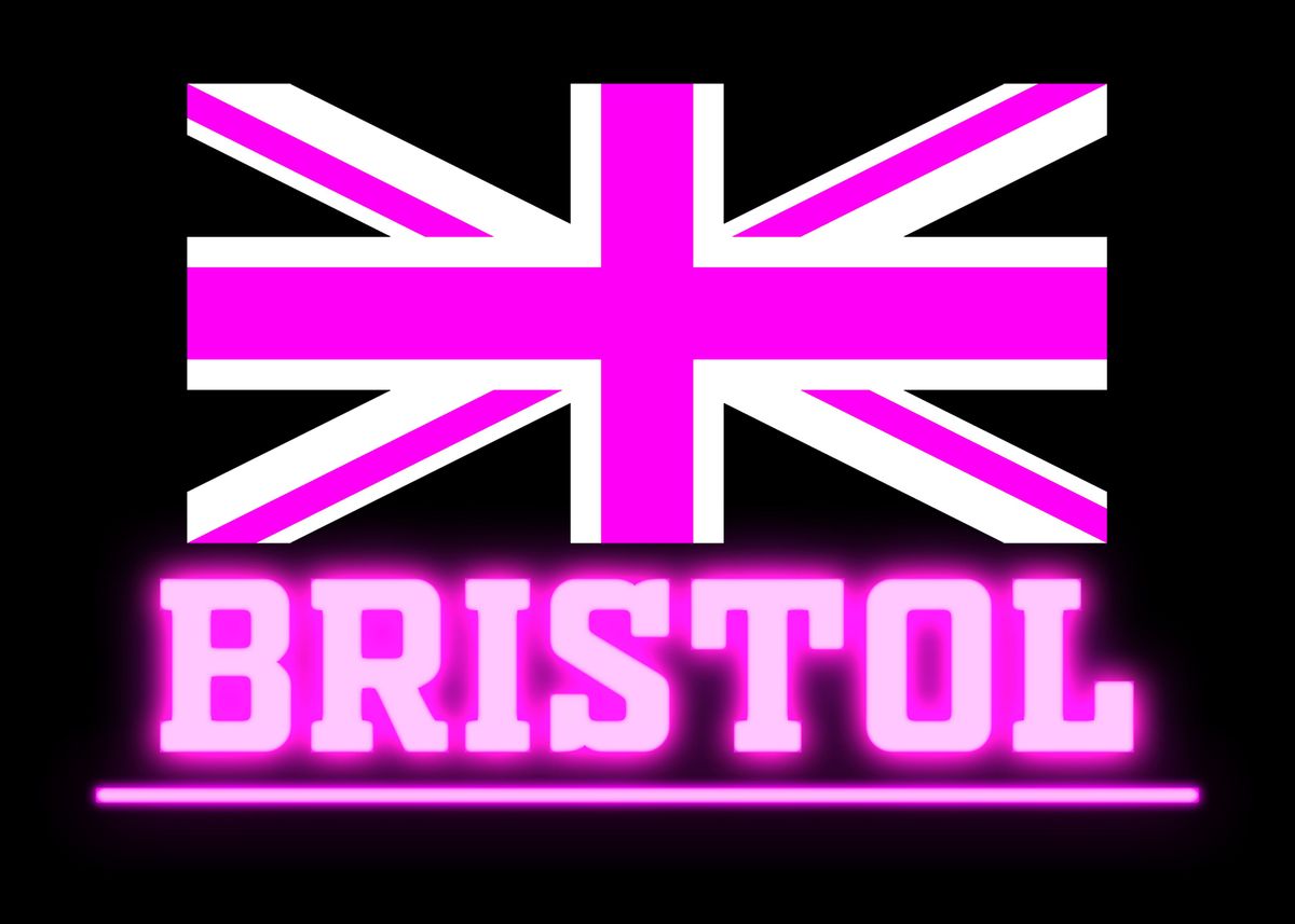 'BRISTOL UK NEON' Poster, picture, metal print, paint by Atomic Chinook ...