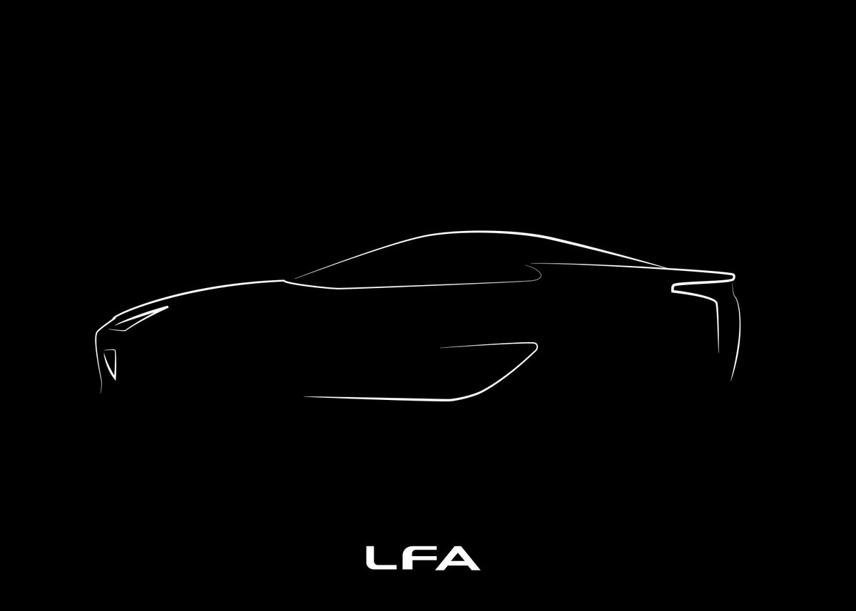 'Lexus LFA' Poster, picture, metal print, paint by Kenan Geraud | Displate