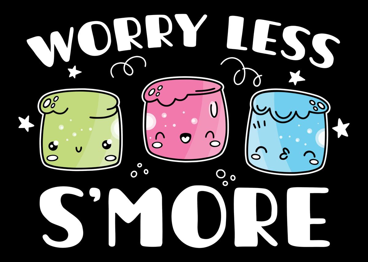 'Camping Smores Smores' Poster, picture, metal print, paint by ...