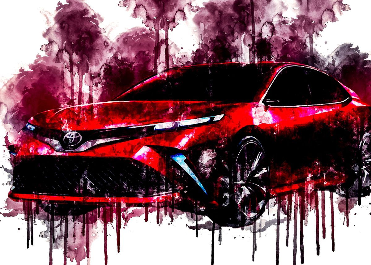 '2017 Toyota Camry' Poster, picture, metal print, paint by Victoria ...