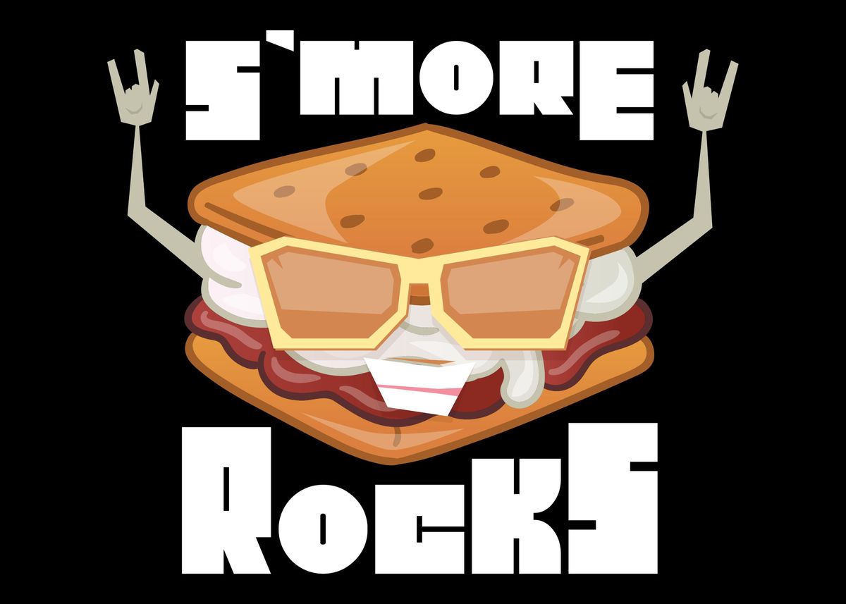 'Camping Smores Smore' Poster by CrazySquirrel | Displate