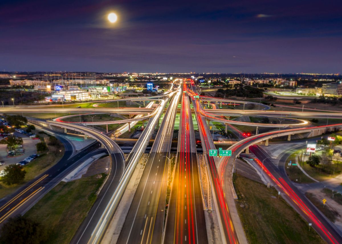 'Cross over Intersections ' Poster, picture, metal print, paint by ...