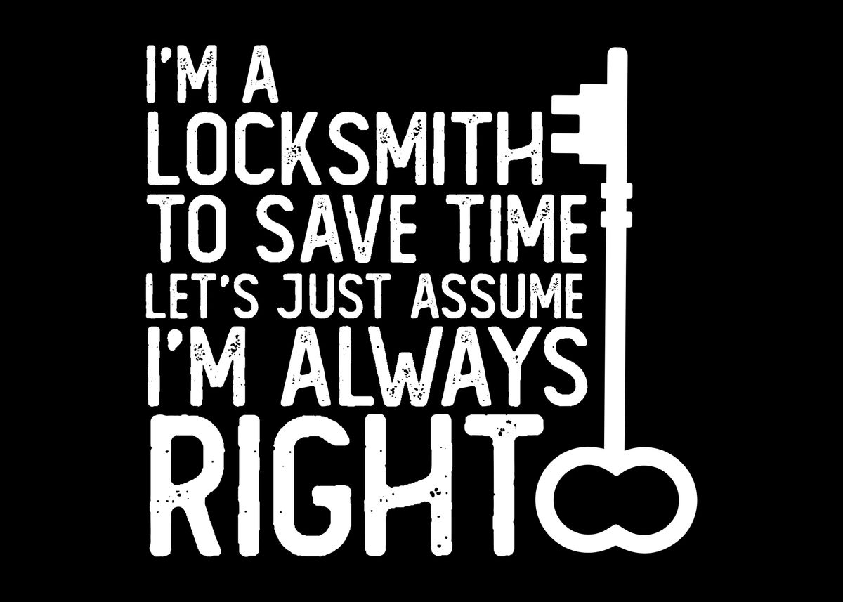 'Locksmith Joke Smith' Poster, picture, metal print, paint by ...