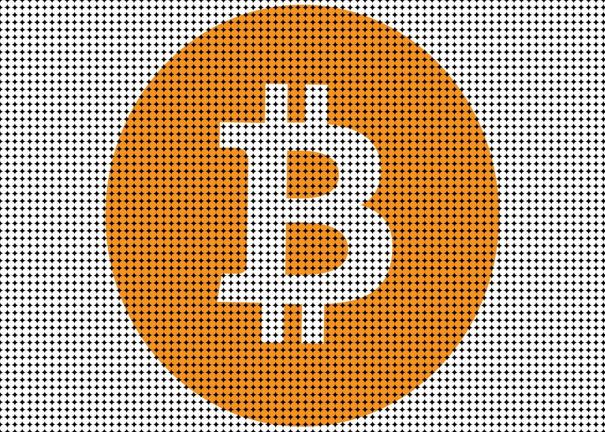 'Bitcoin Pop Art' Poster, picture, metal print, paint by Wuzzidy | Displate