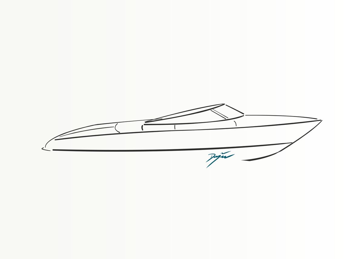 'RIVA' Poster, picture, metal print, paint by Antonin Bruneau | Displate