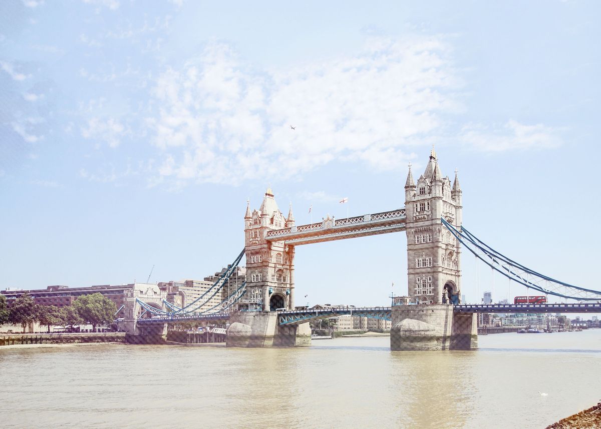 'London bridge' Poster, picture, metal print, paint by TEE ART | Displate