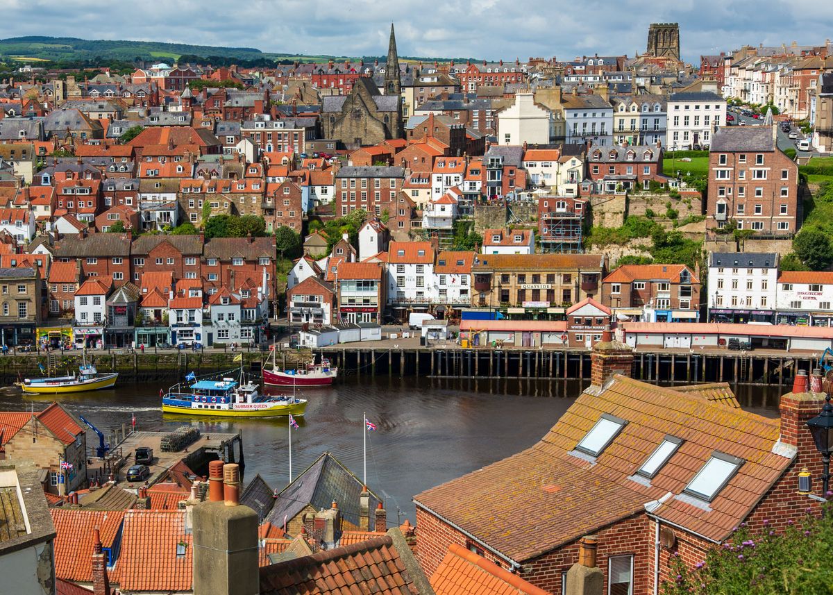 'Whitby' Poster, picture, metal print, paint by Travelling Fatman ...