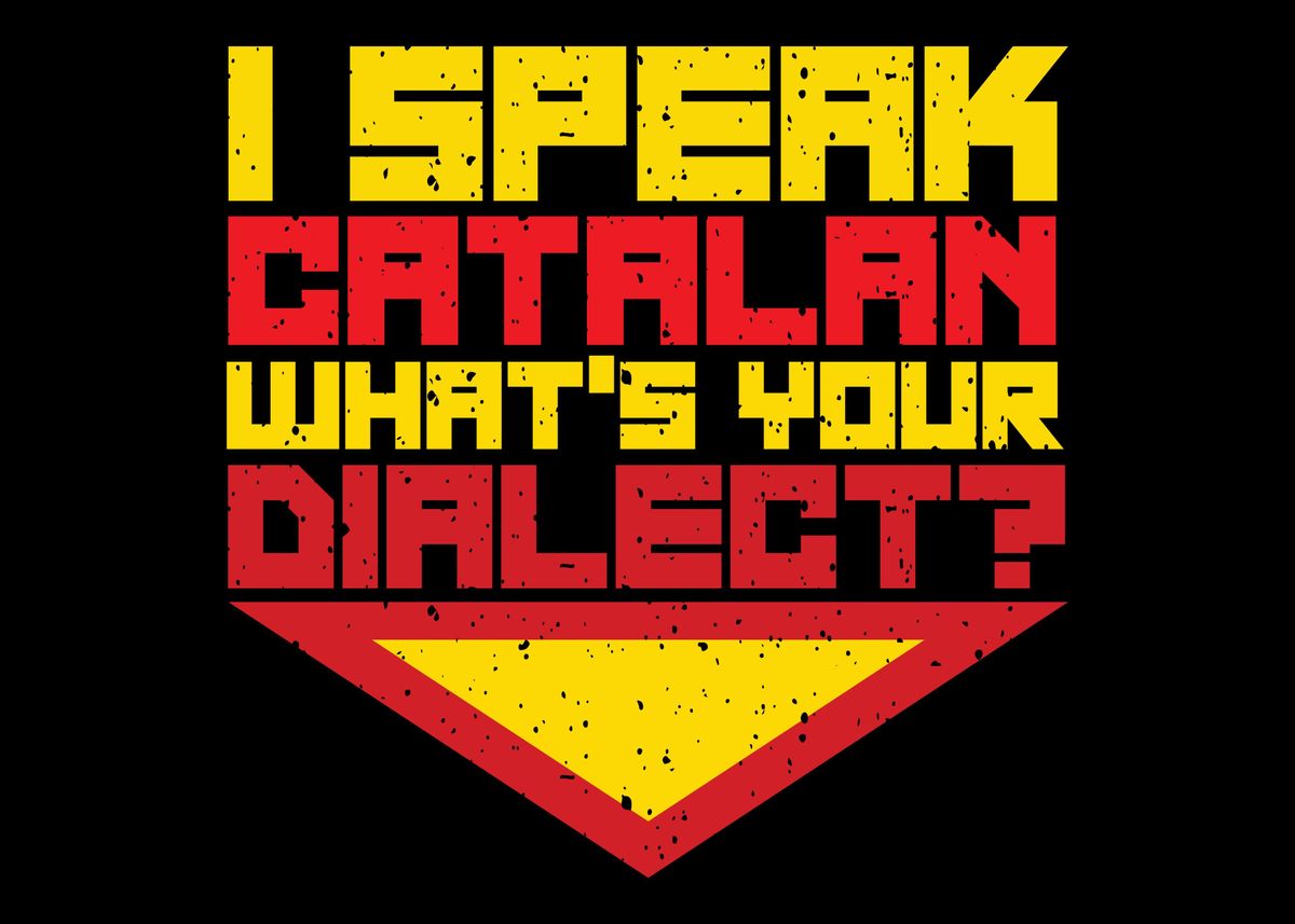 'Bilingual Spanish Polyglot' Poster, picture, metal print, paint by ...