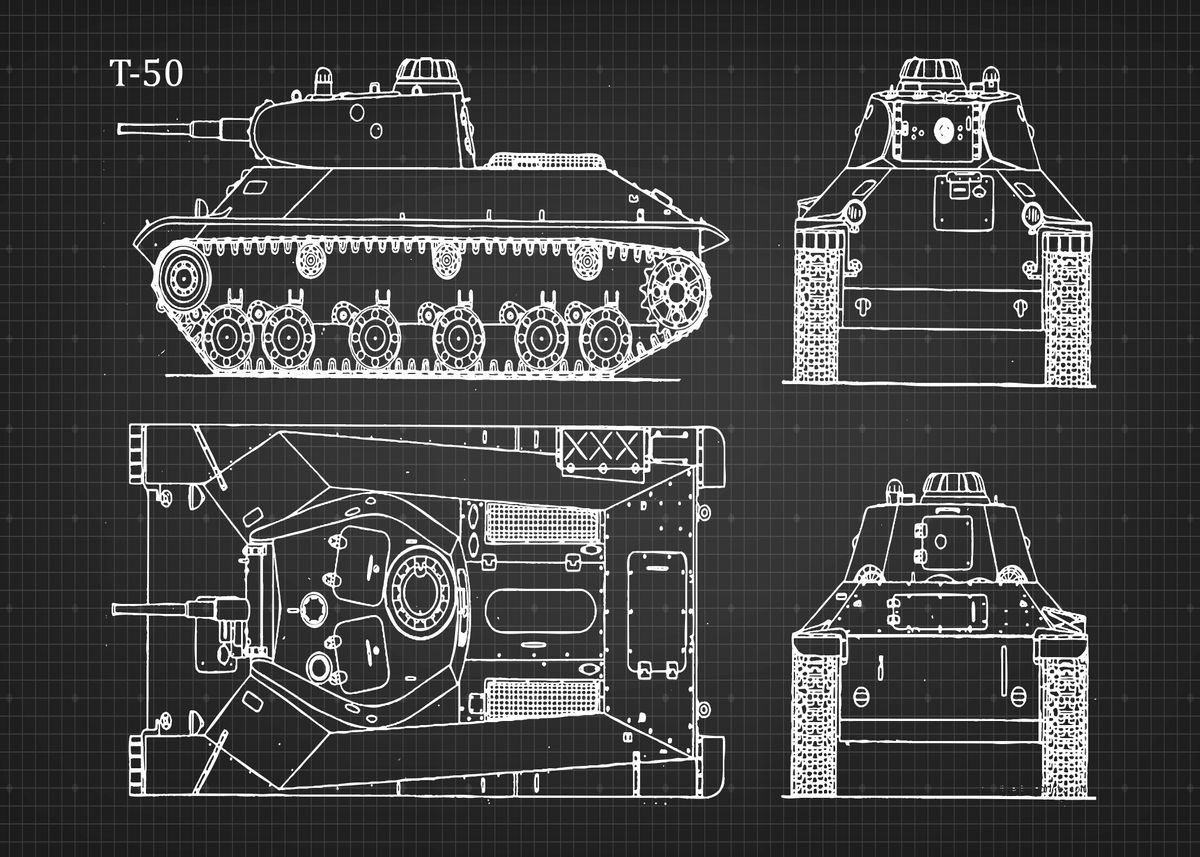 'T 50' Poster, picture, metal print, paint by RickyEKelly | Displate