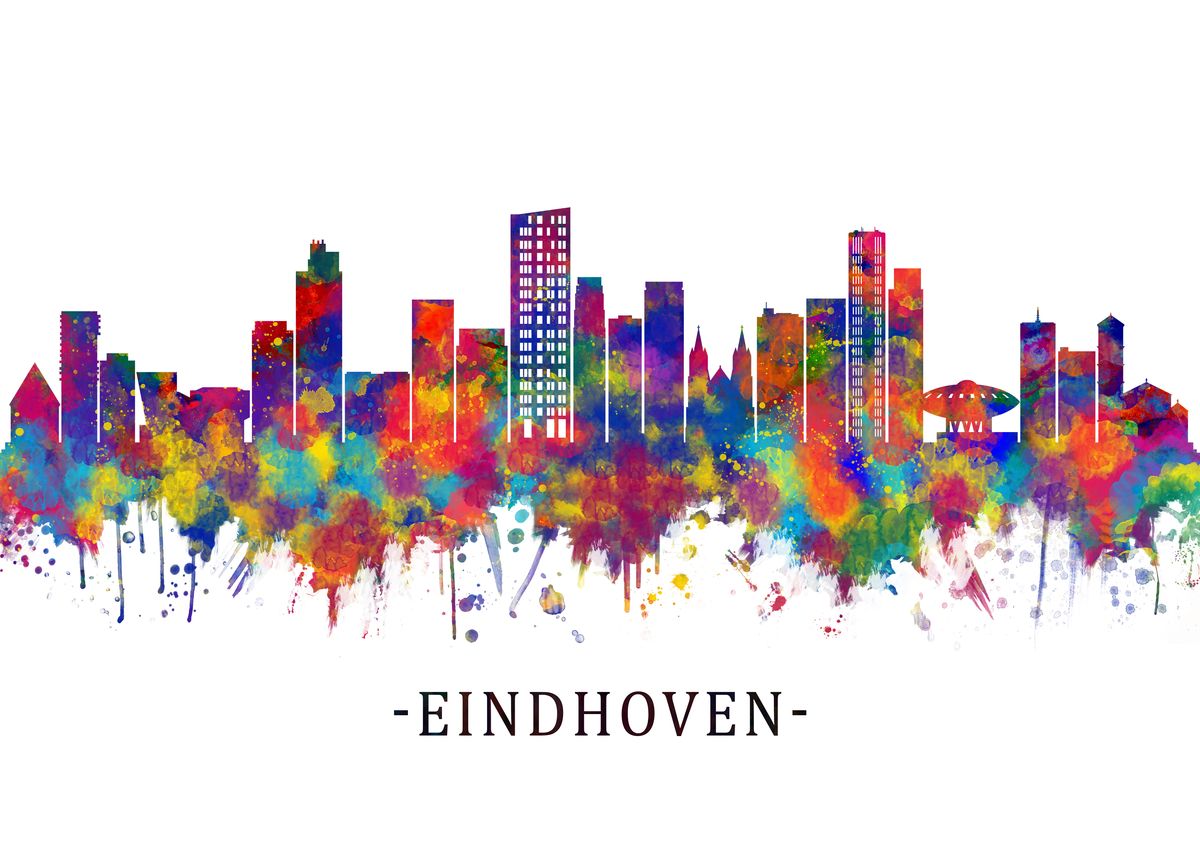 'Eindhoven Netherlands' Poster, picture, metal print, paint by Towseef ...