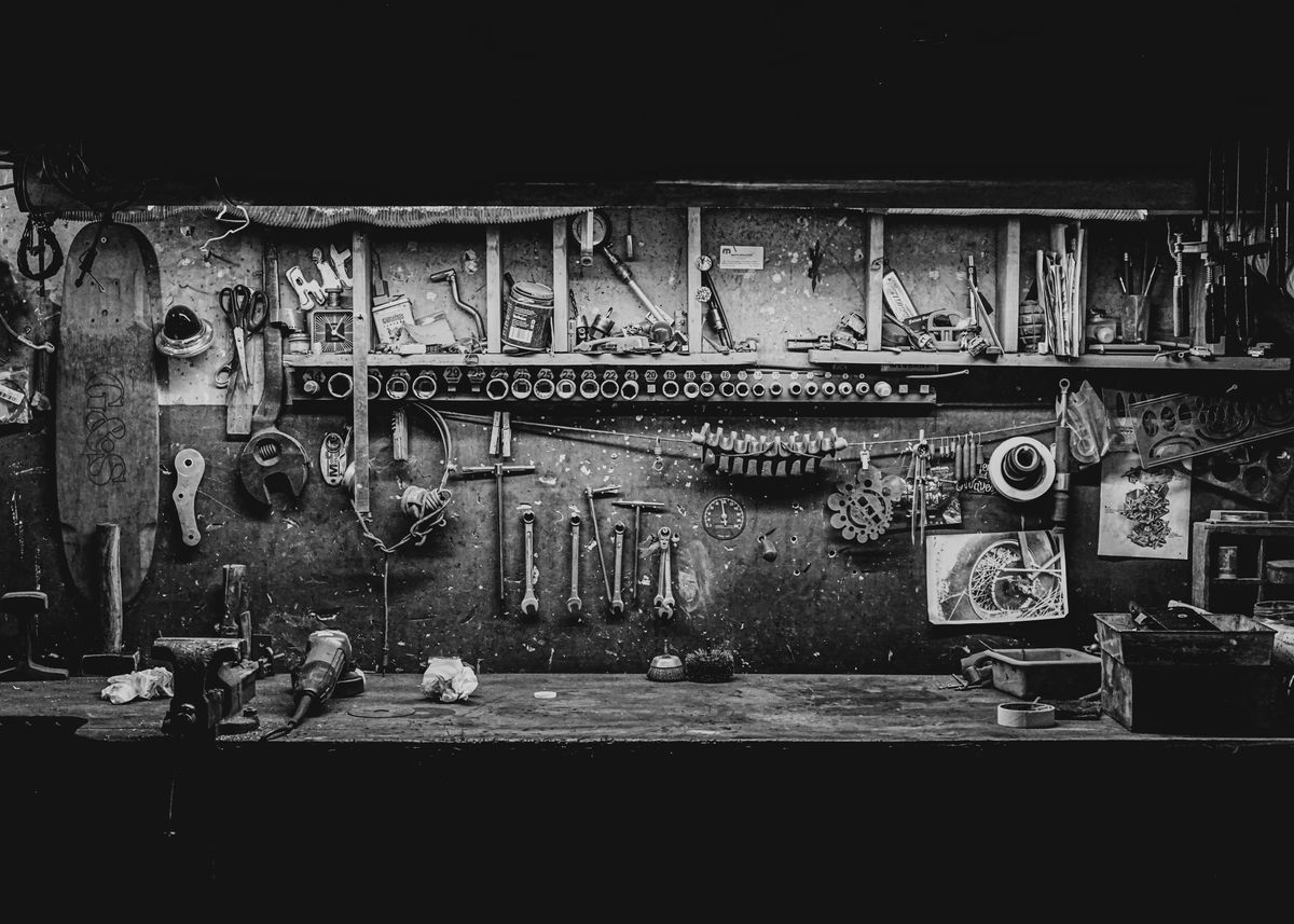 'The disorganized organized' Poster, picture, metal print, paint by ...