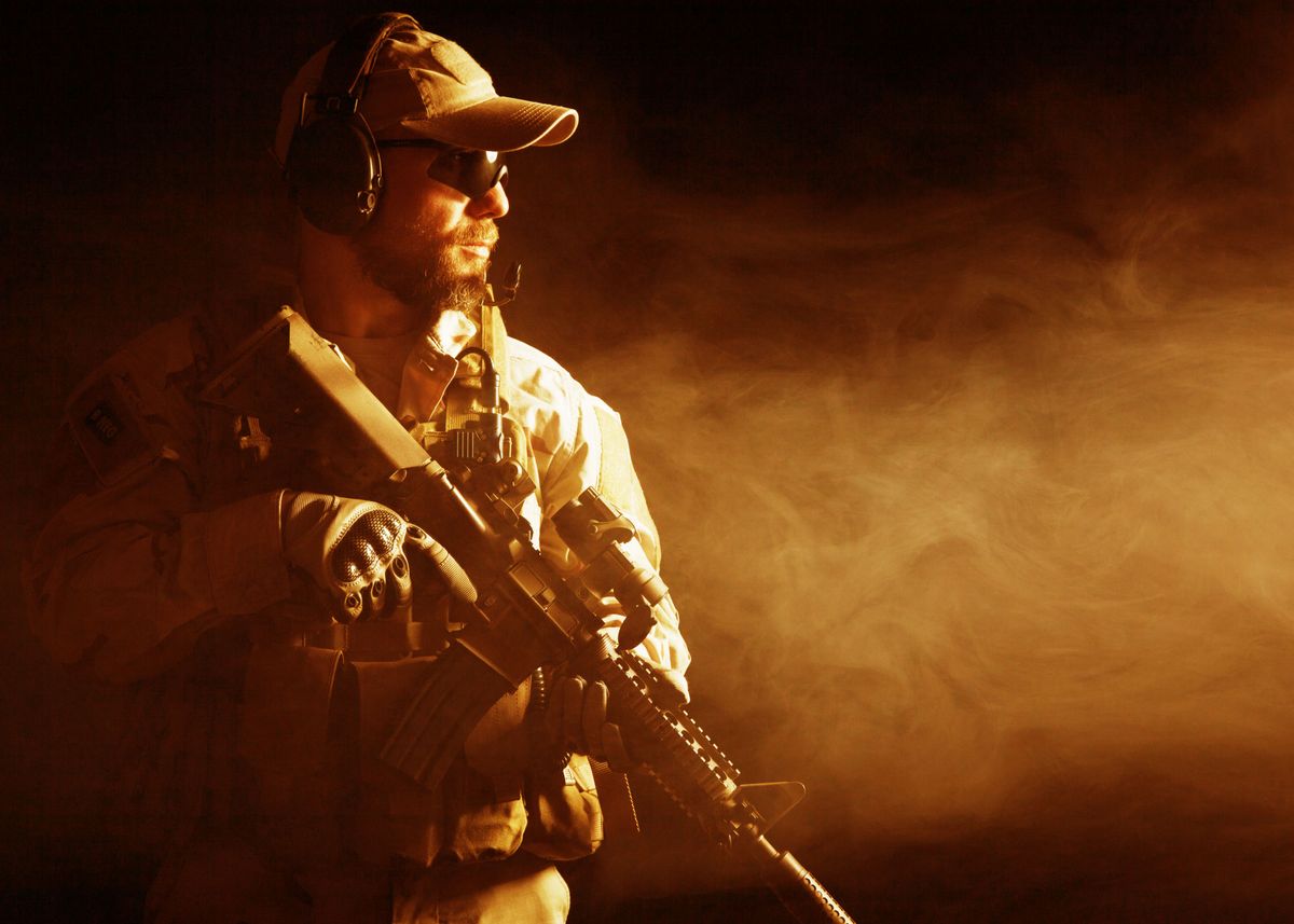 'Army soldier' Poster, picture, metal print, paint by Getmilitaryphotos ...