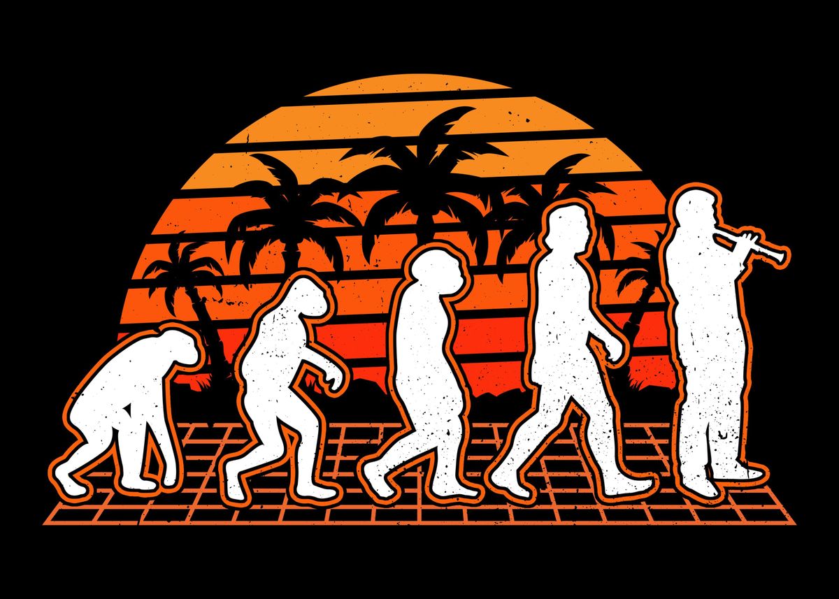'Clarinet Evolution' Poster, picture, metal print, paint by ...